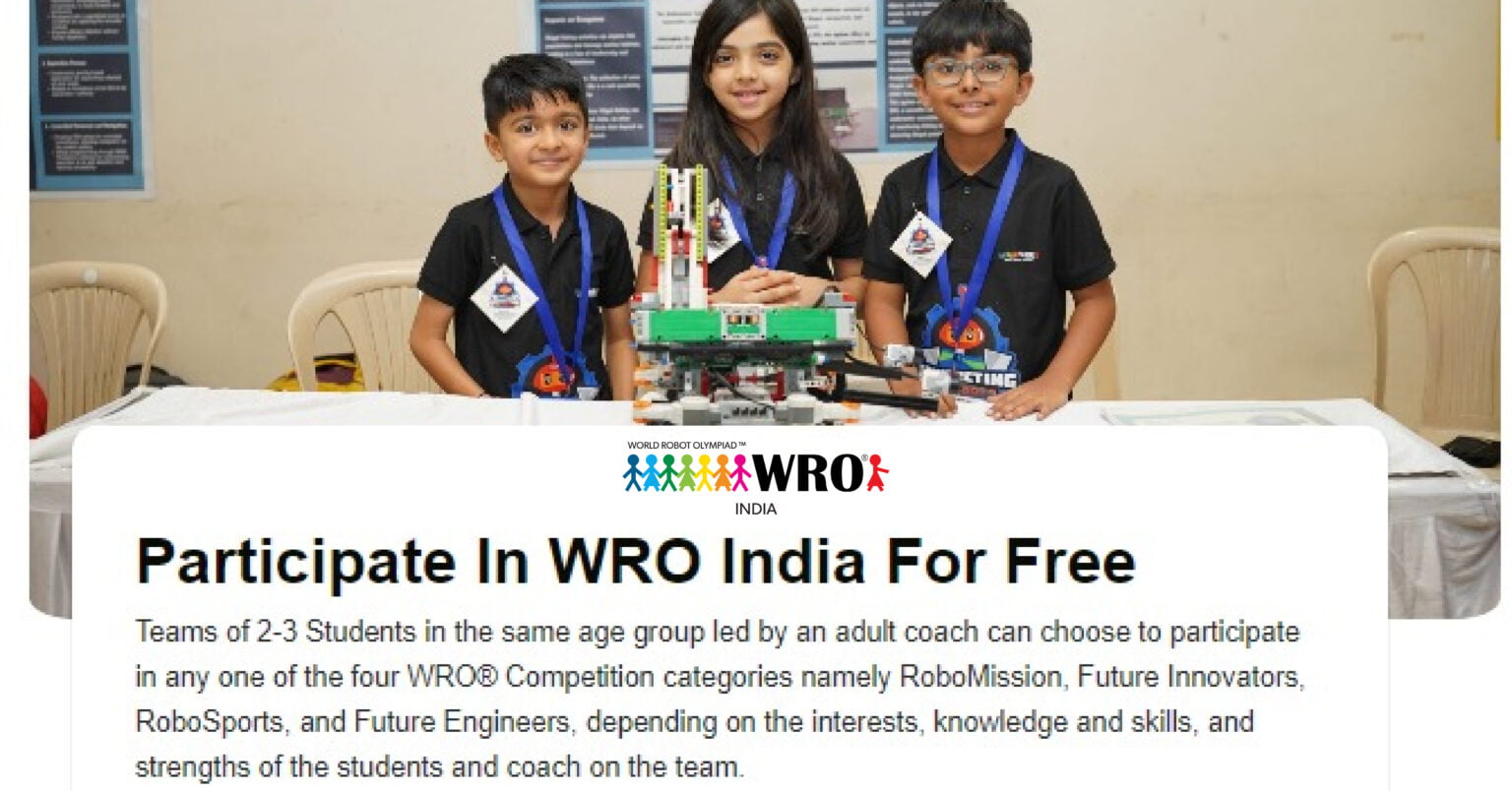World Robot Olympiad(WRO) India Season 2024 is Here! - WRO INDIA
